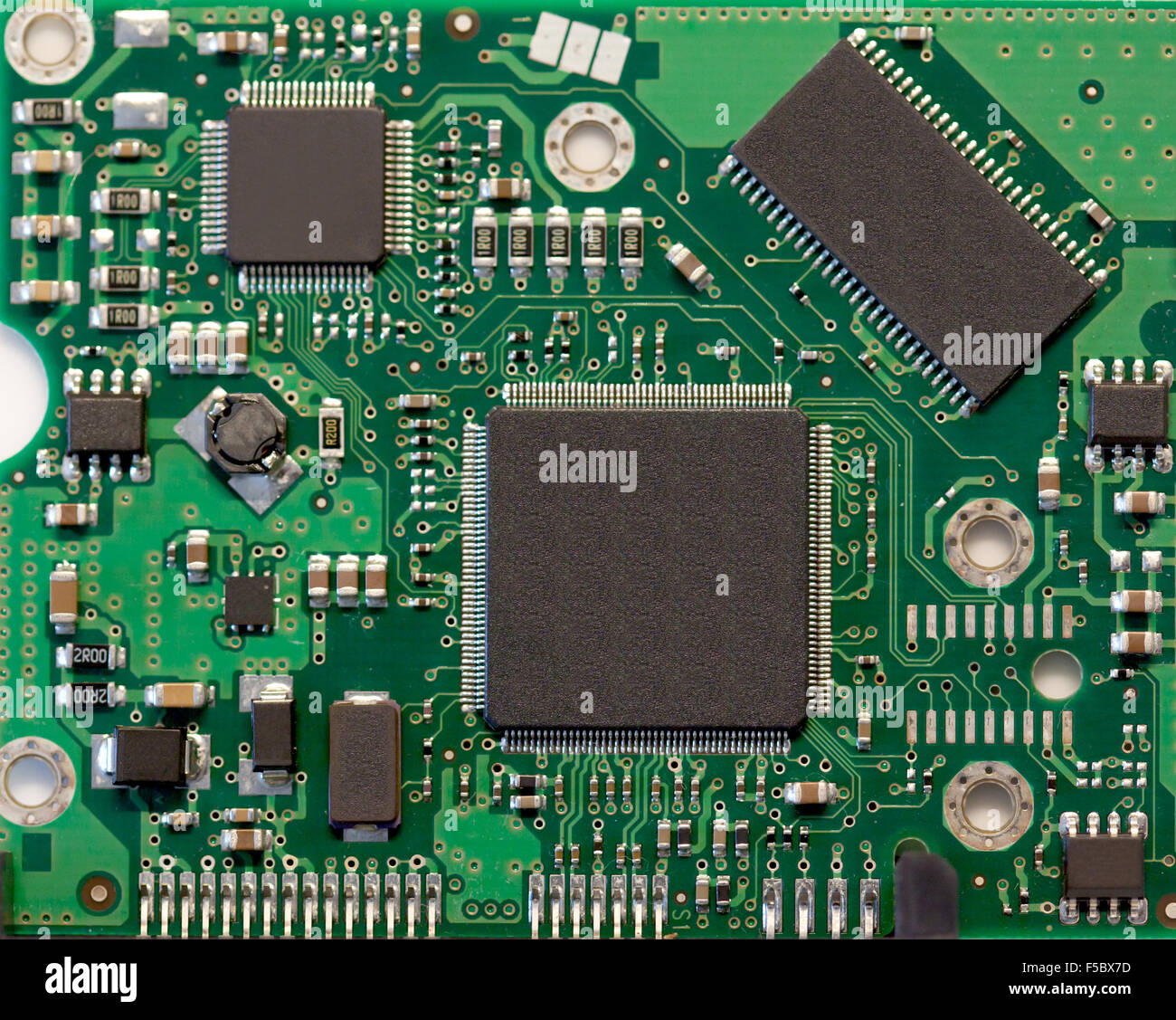 green circuit board with copy space Stock Photo - Alamy