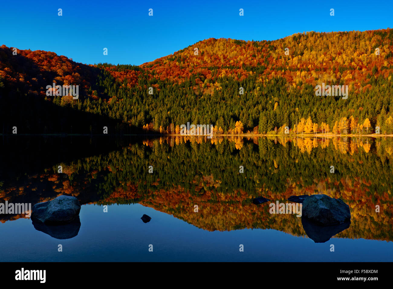 Saint Anna Lake, Transylvania, Romania, Europe, Beautiful autumn ...