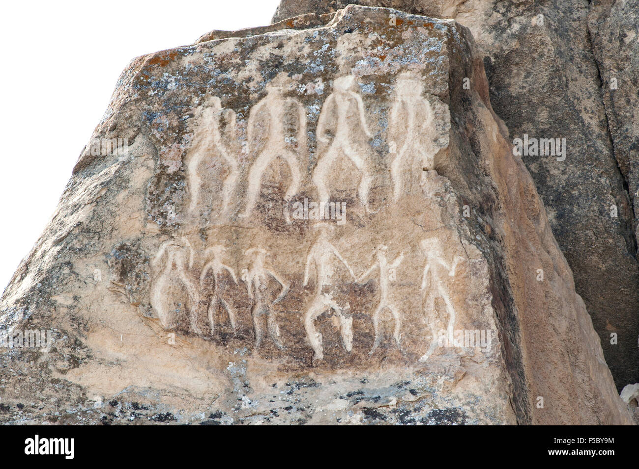 Ancient petroglyphs in Gobustan National Park in Azerbaijan Stock Photo ...
