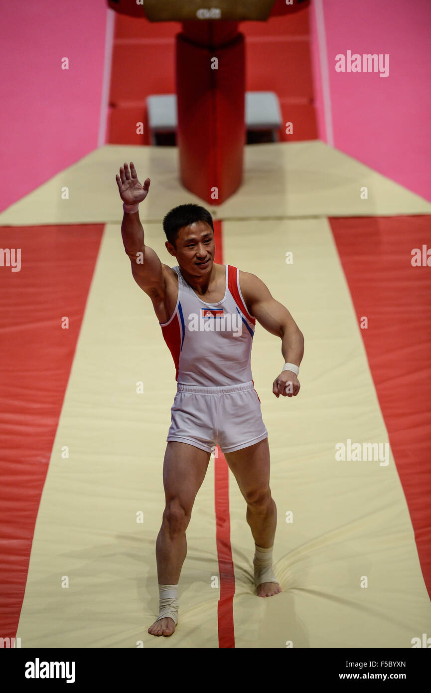 Nov. 1, 2015 - Glasgow, United Kingdom - SE GWANG RI from North Korea ...