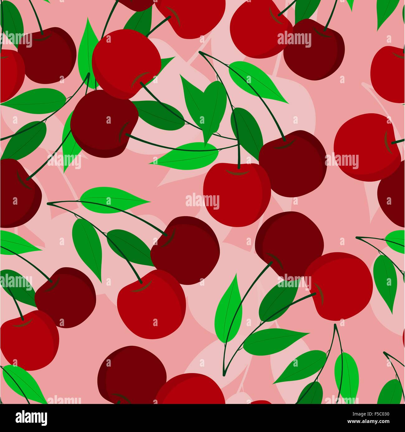 Seamless repeating pattern of cherry blossoms.Vector Stock Vector Image ...