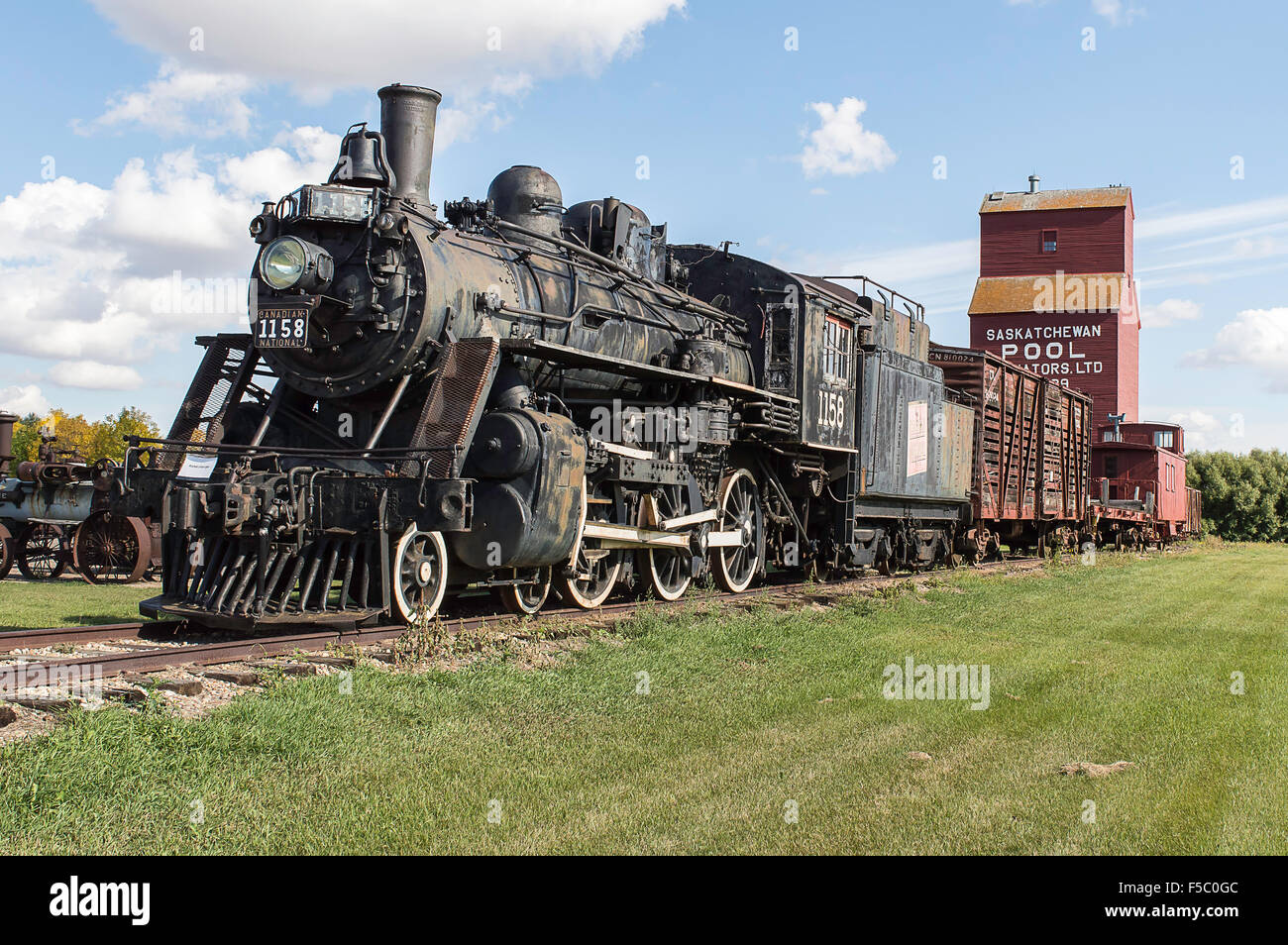 This vintage steam locomotive, known as the 10 wheeler or a type 4-6-0 ...