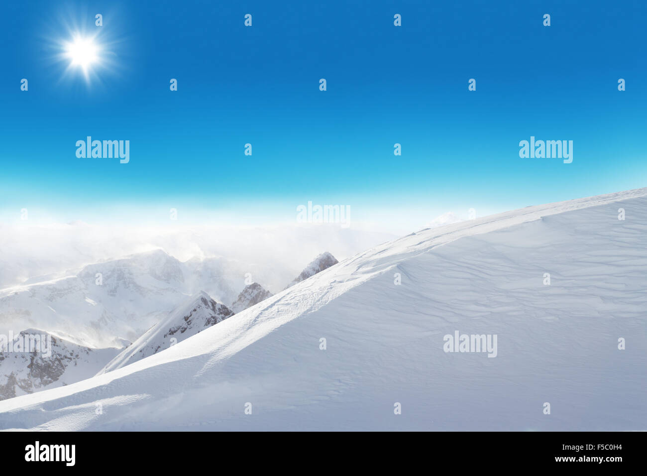 Winter snowy landscape Stock Photo - Alamy