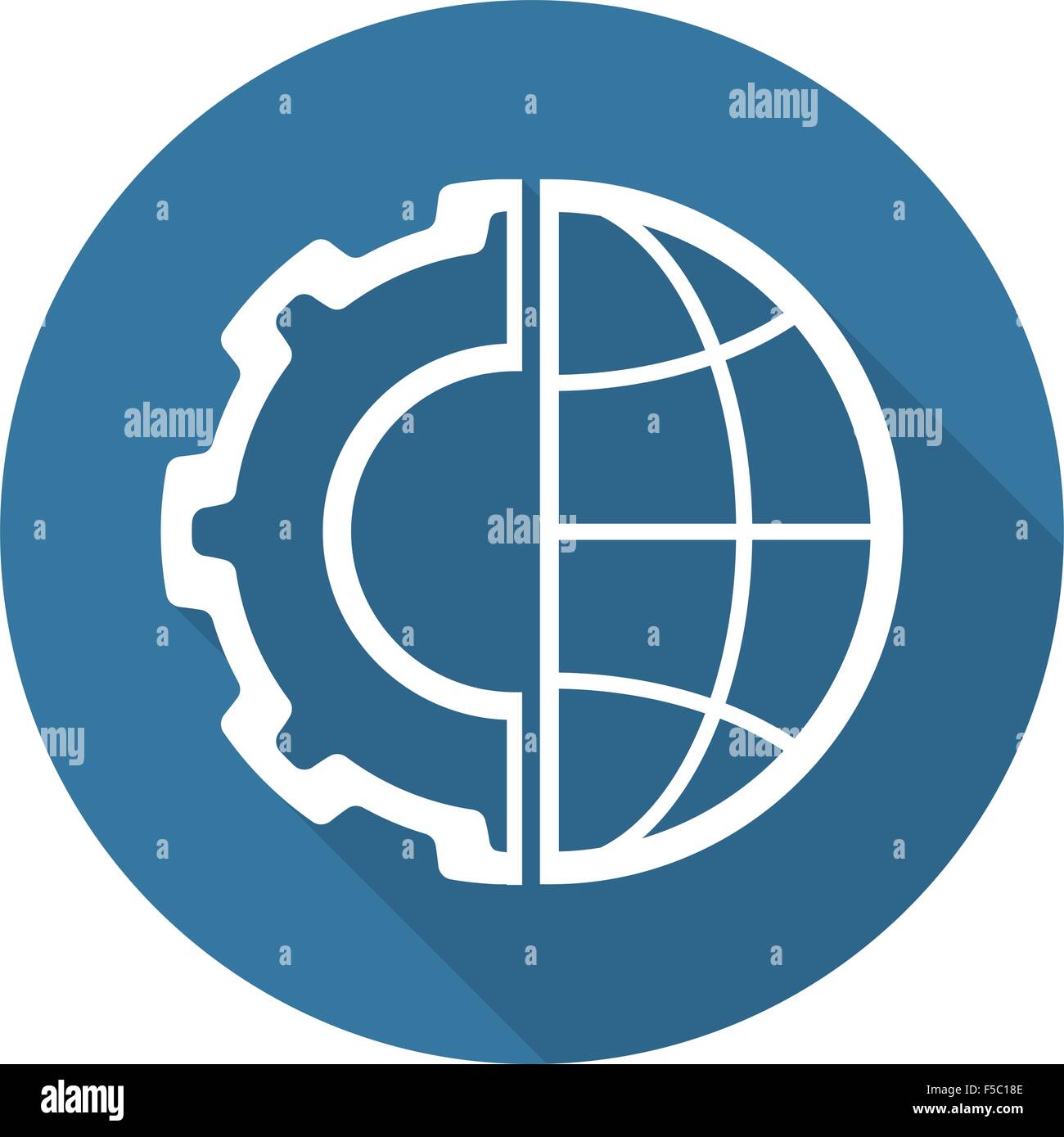 Global Integration Icon. Flat Design Stock Vector Image & Art - Alamy