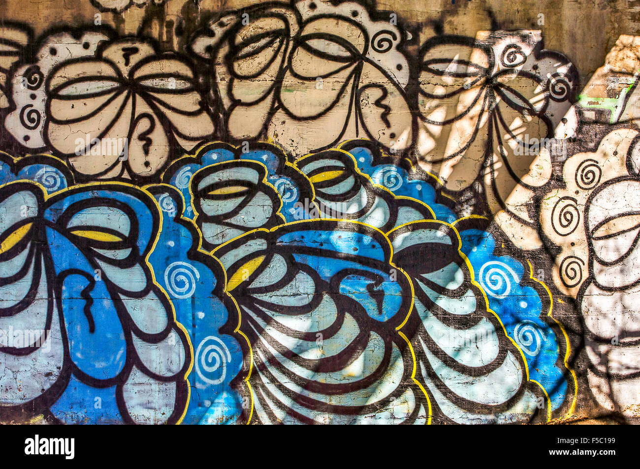 Found this wall of graffiti while out hiking. It was well hidden by ...