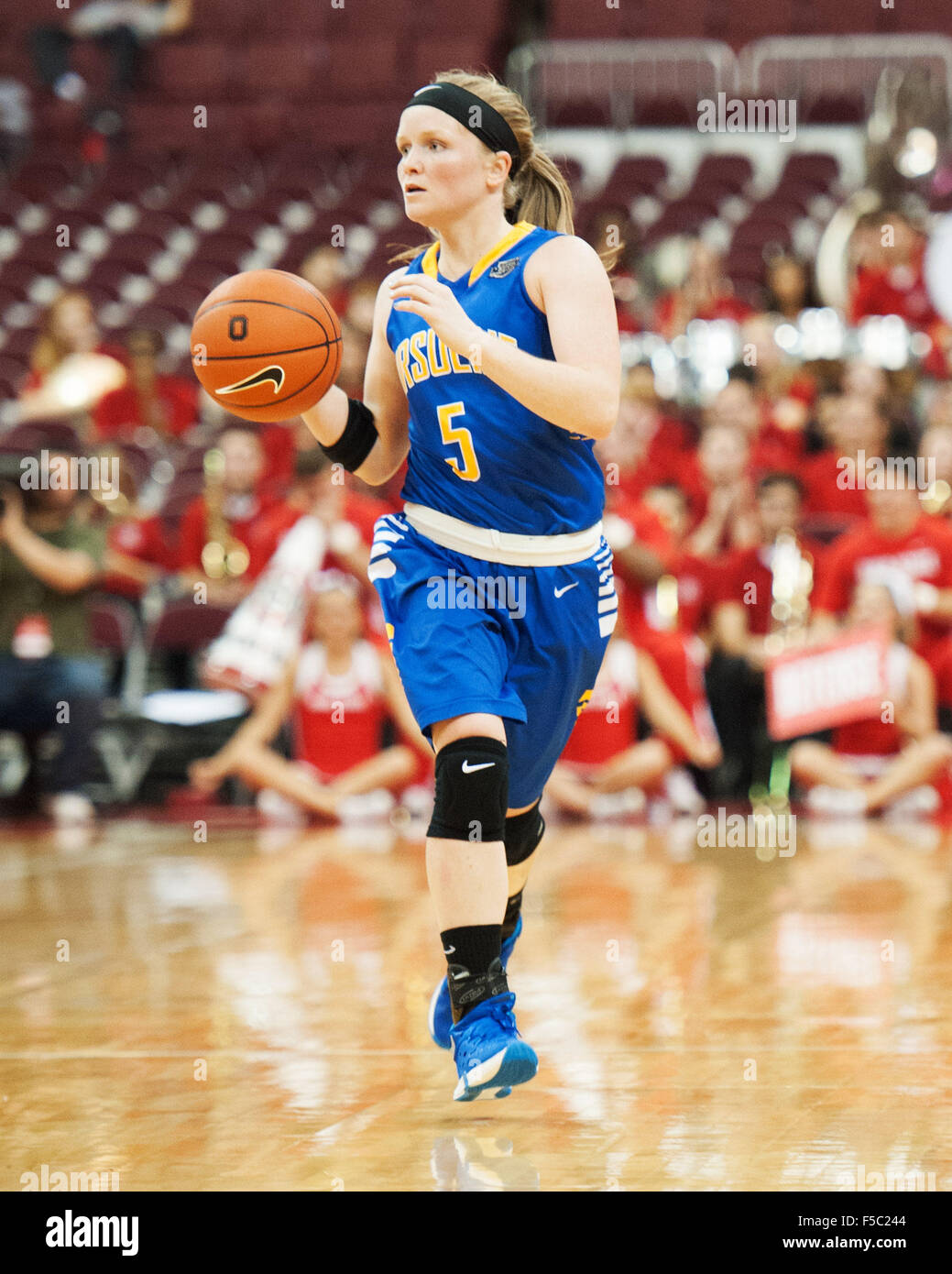 Columbus, Ohio, USA. 1st Nov, 2015. Ursuline Arrows guard Erica Huber ...