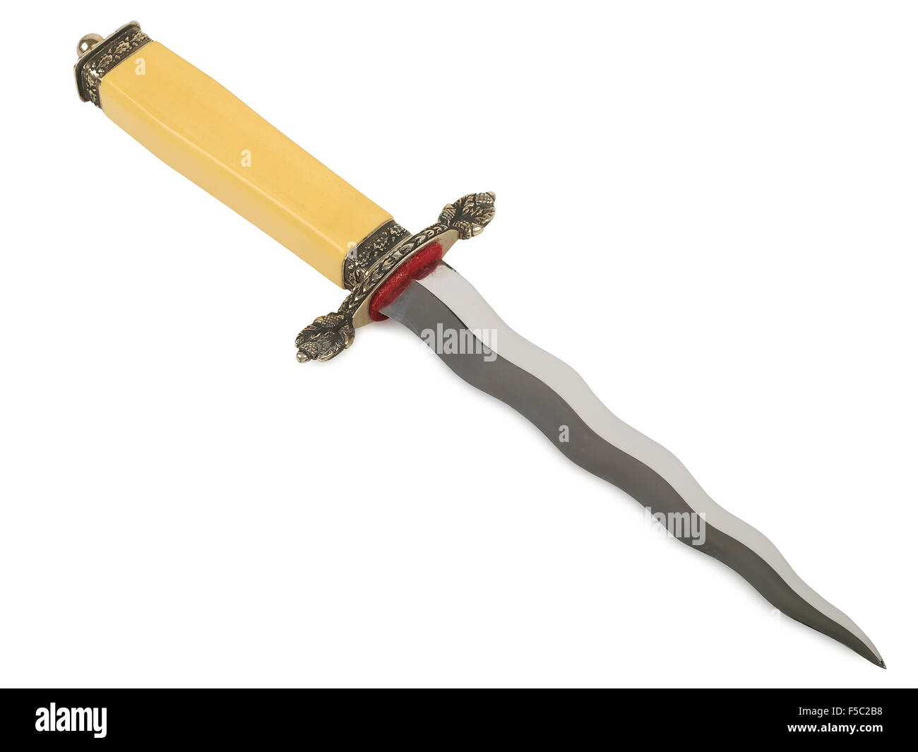 kris dagger isolated on white background, studio shot Stock Photo - Alamy