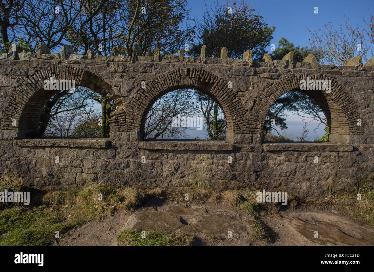 Arches, The Pigeon Tower. grade ii listed building Rivington Gardens ...