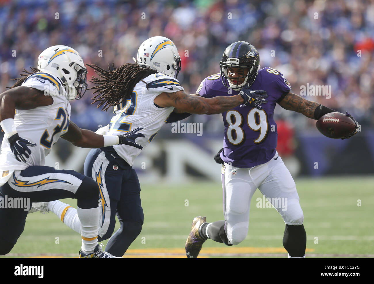 Baltimore Ravens WR Steve Smith Sr. (89) in action against the San ...