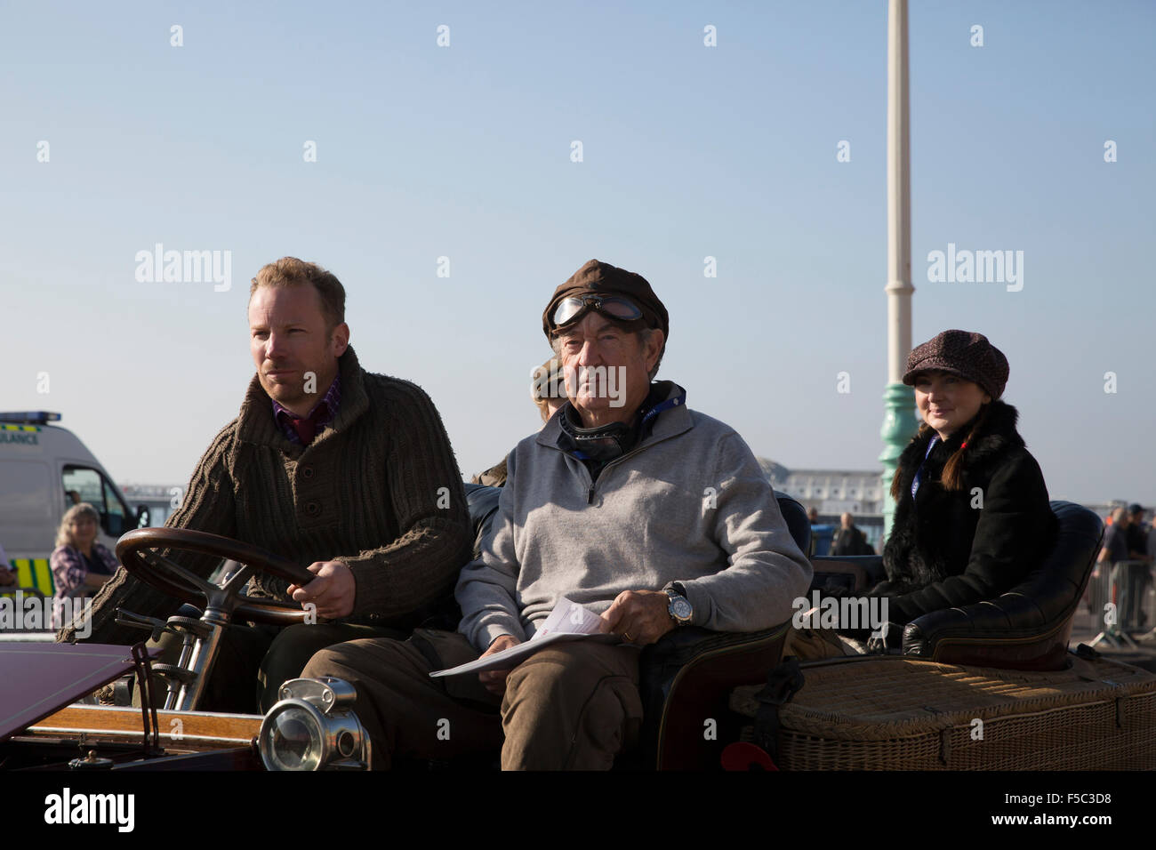 Brighton, UK,1st November 2015, Nick Morris from Pink Floyd crosses the ...