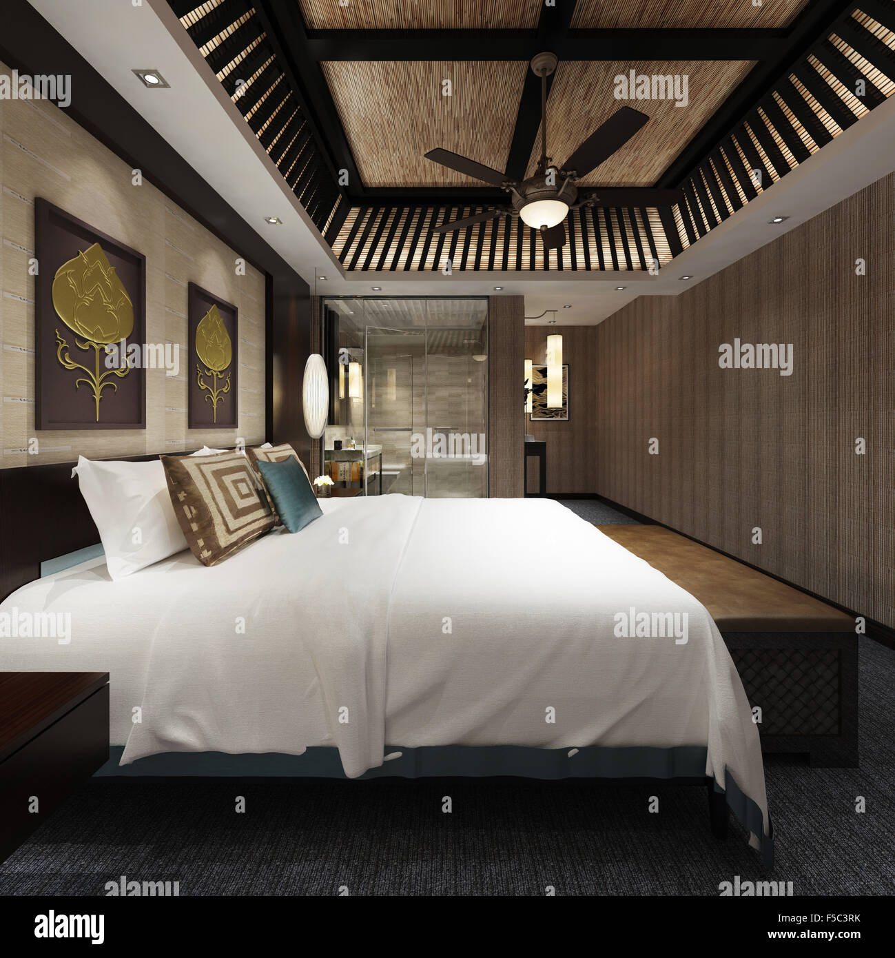 Hotel Room Interior Stock Photo - Alamy