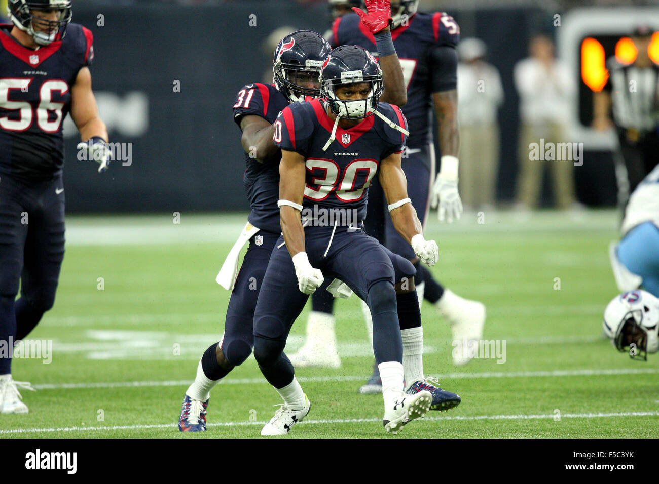 Houston, TX, USA. 01st Nov, 2015. Houston Texans cornerback Kevin ...