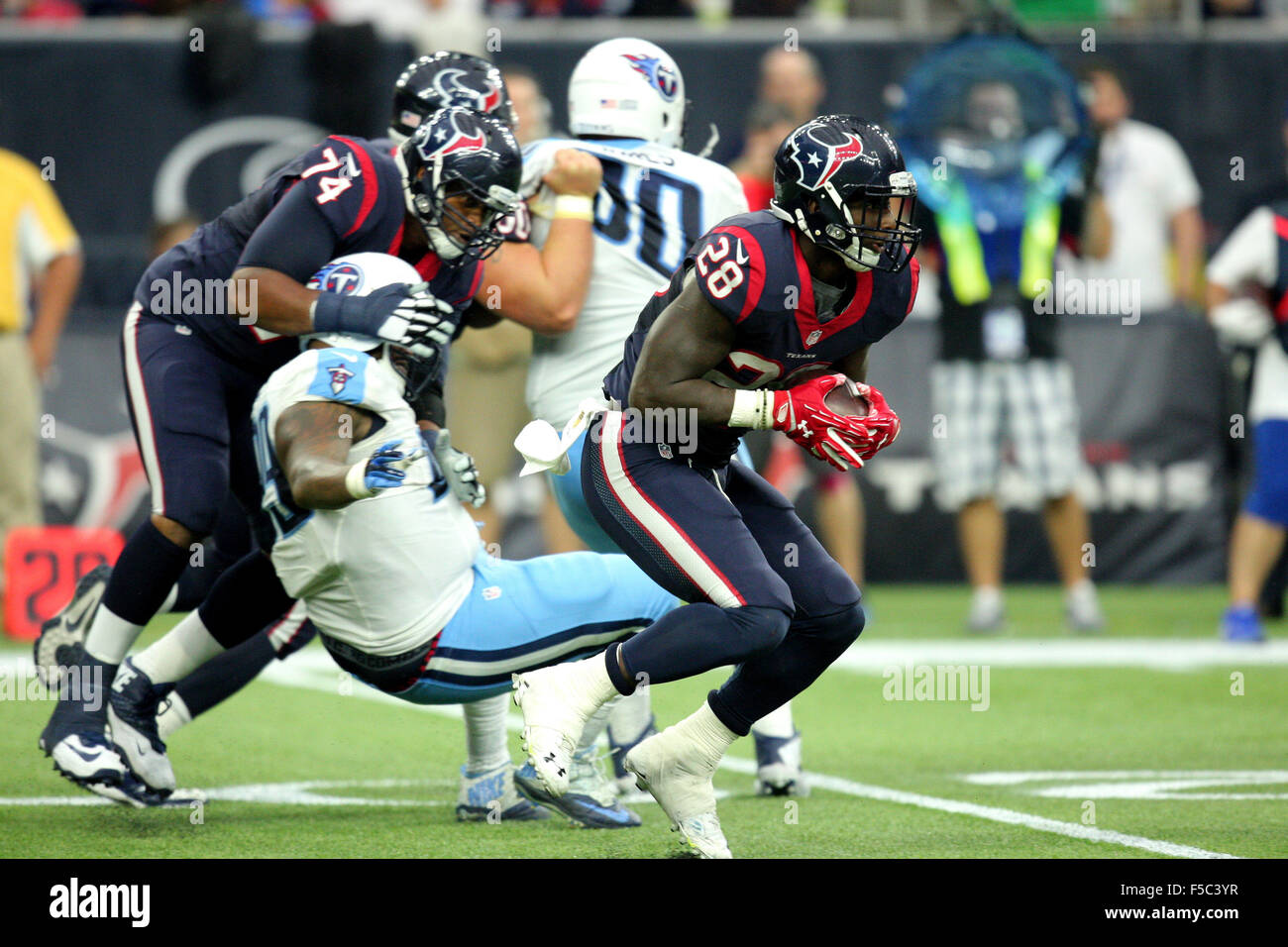 Houston, TX, USA. 01st Nov, 2015. Houston Texans running back Alfred ...