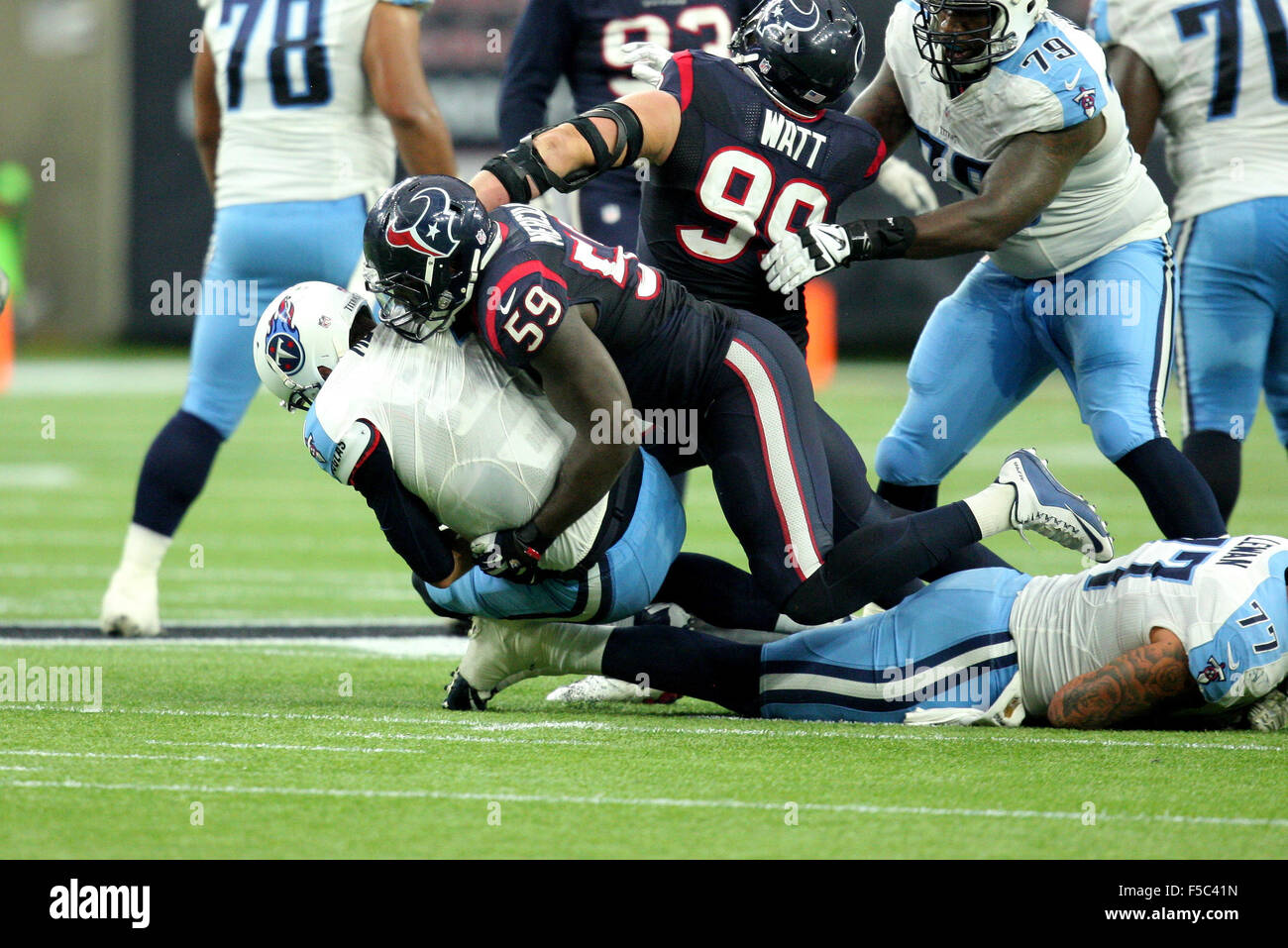 Houston, TX, USA. 01st Nov, 2015. Houston Texans outside linebacker ...