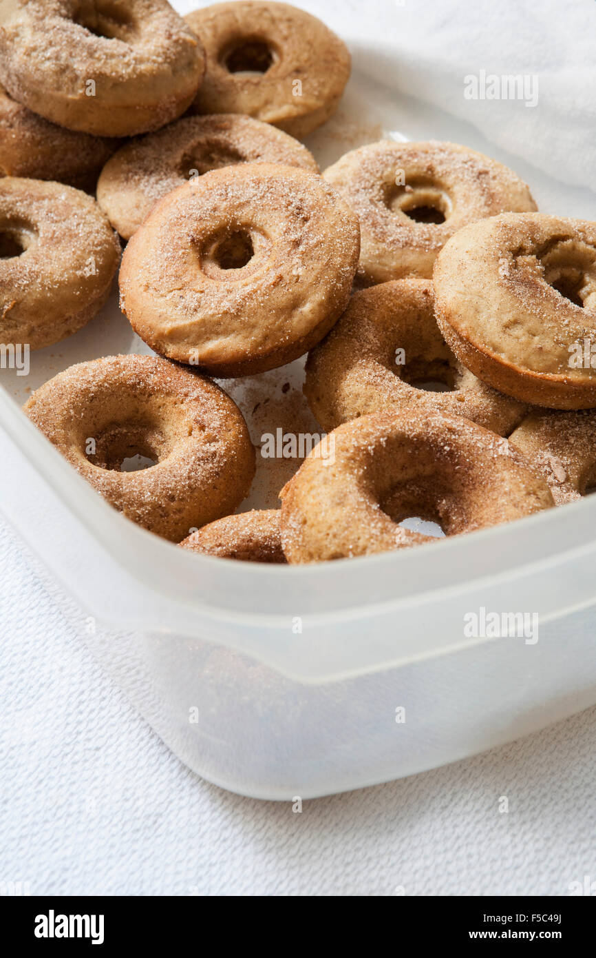 Doughnuts in Plastic Container Stock Photo - Alamy