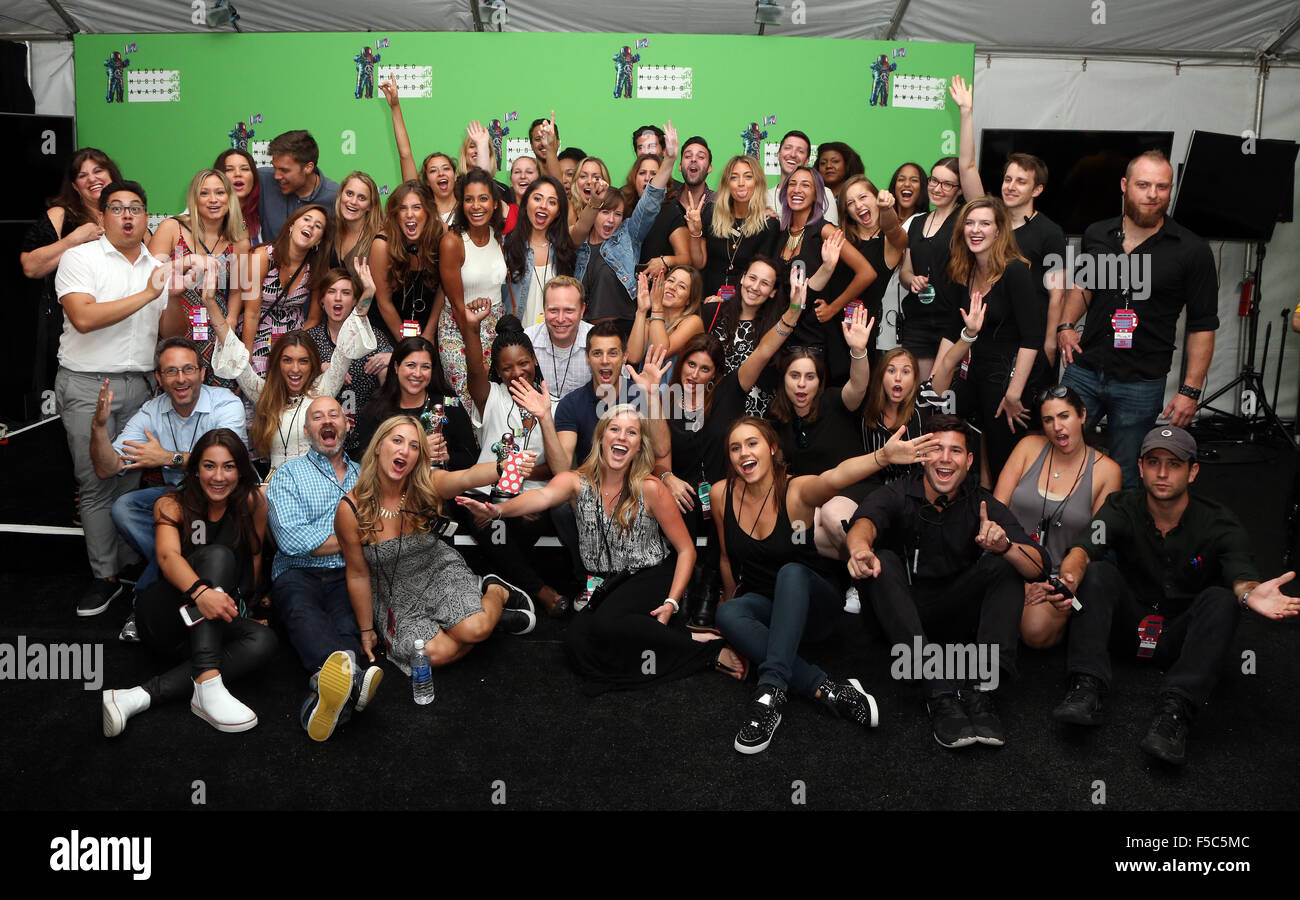 The 2015 MTV Video Music Awards- Press Room Featuring: MTV VMA Team ...