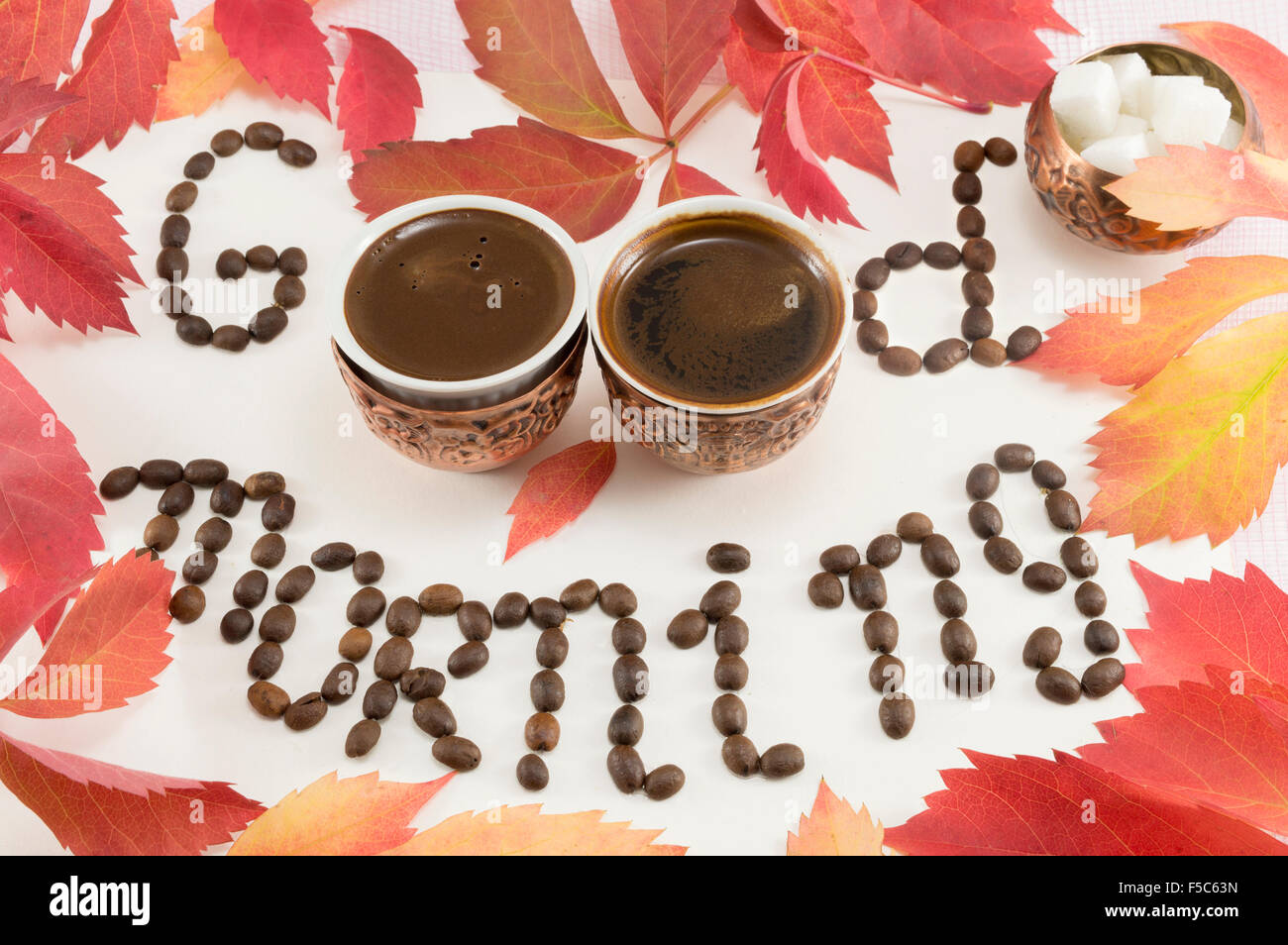 Leaves the good morning hi-res stock photography and images - Alamy