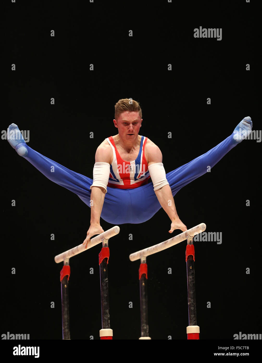 Glasgow, Britain. 1st Nov, 2015. Nile Wilson of Britain competes during ...