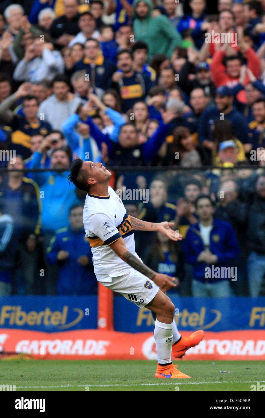 Buenos Aires, Argentina. 1st Nov, 2015. Boca Juniors' Fabian Monzon ...