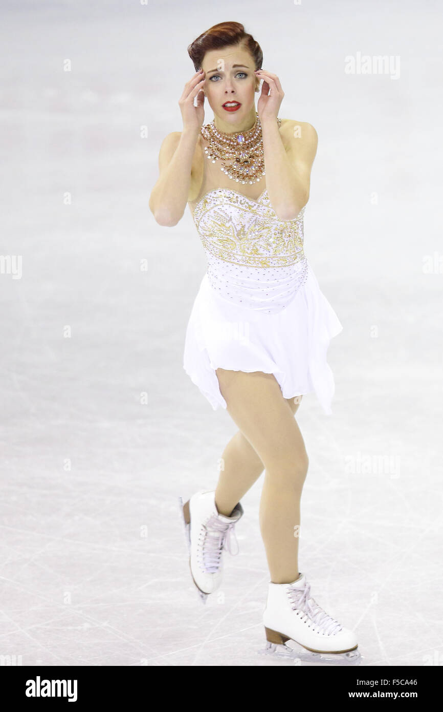 Lethbridge, Alberta, Canada. 31st Oct, 2015. Ashley Wagner (USA) Figure ...