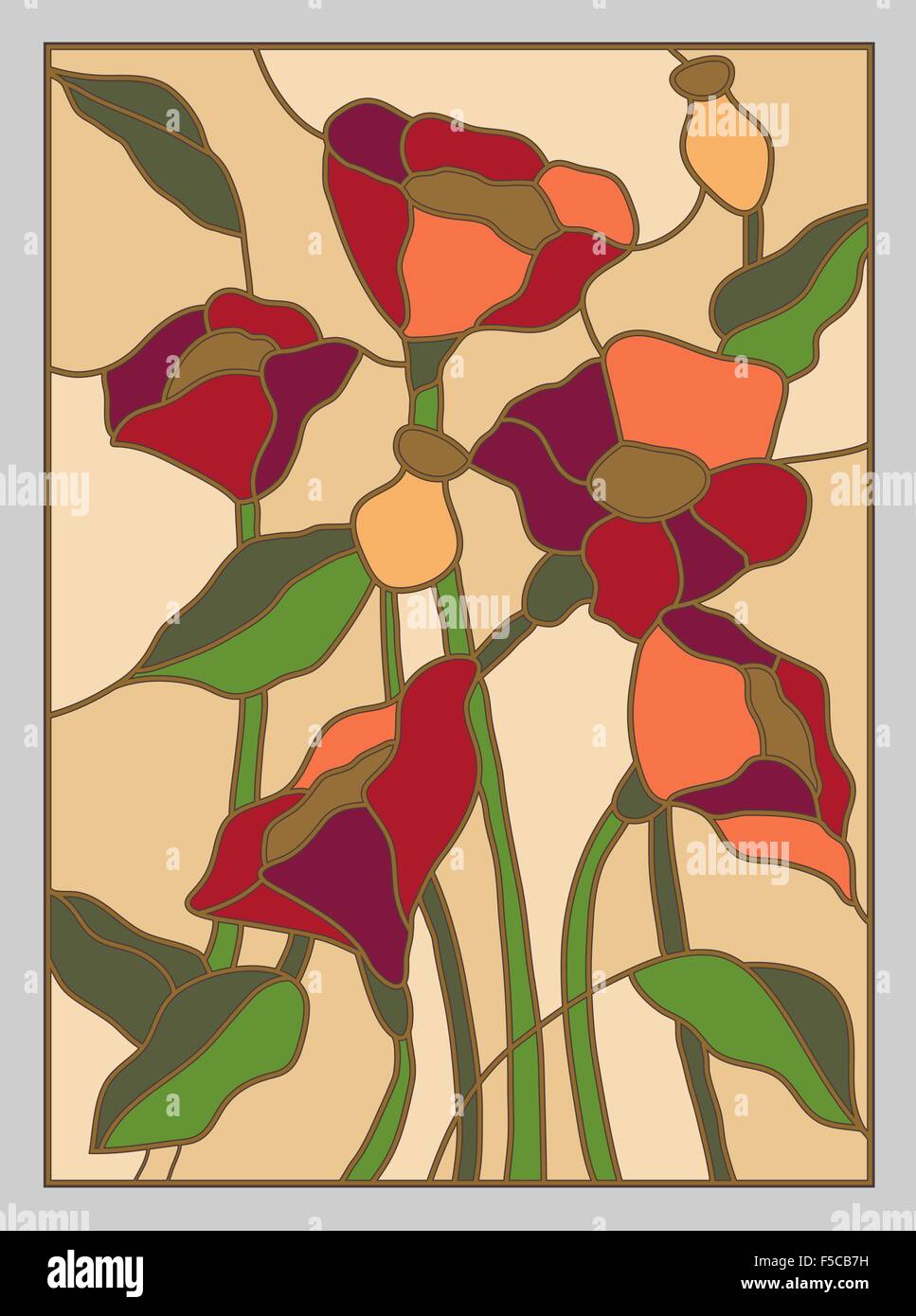 Stained glass Stock Vector Images - Alamy