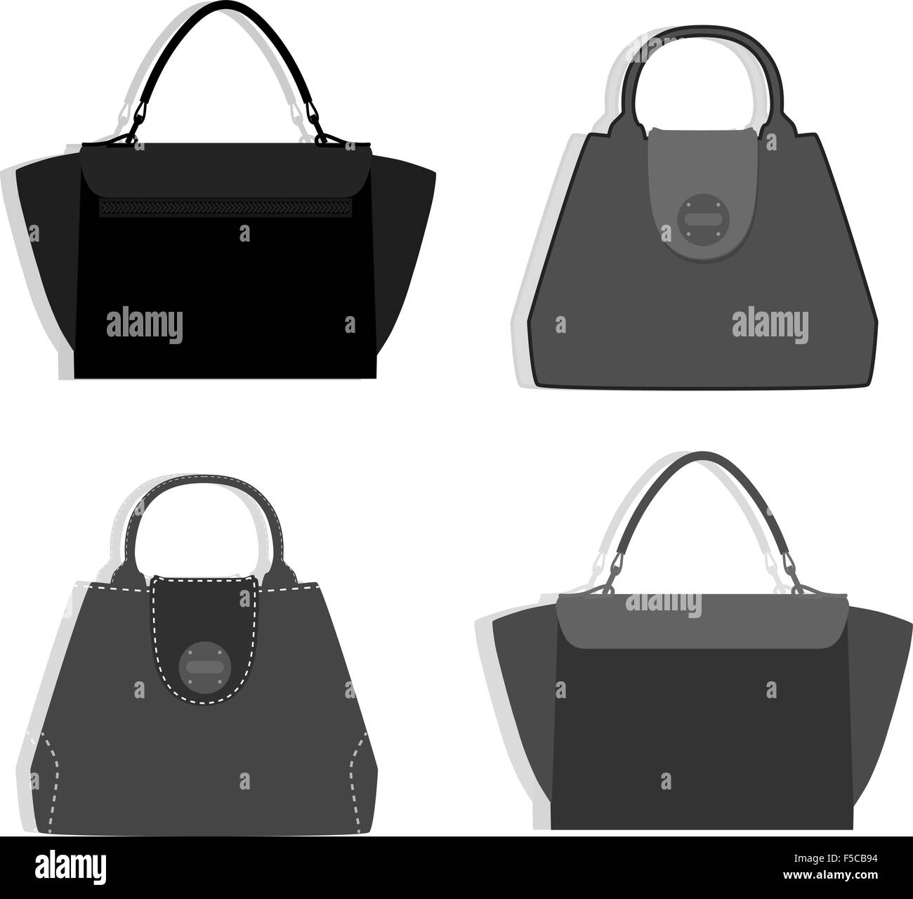 Set icons on color Black and White Stock Photos & Images - Alamy