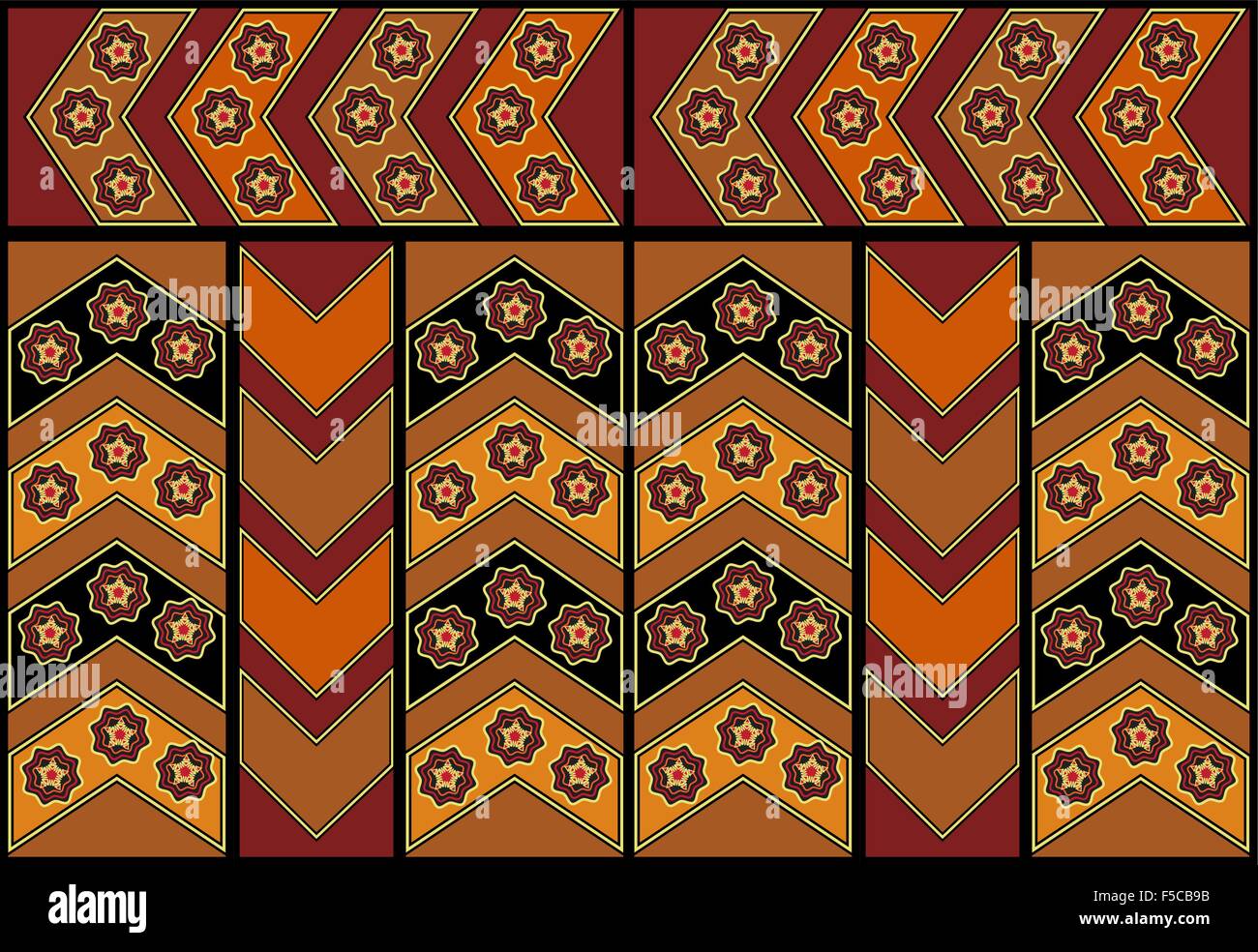 Abstract ethnic pattern with stars.Vector Stock Vector Image & Art - Alamy