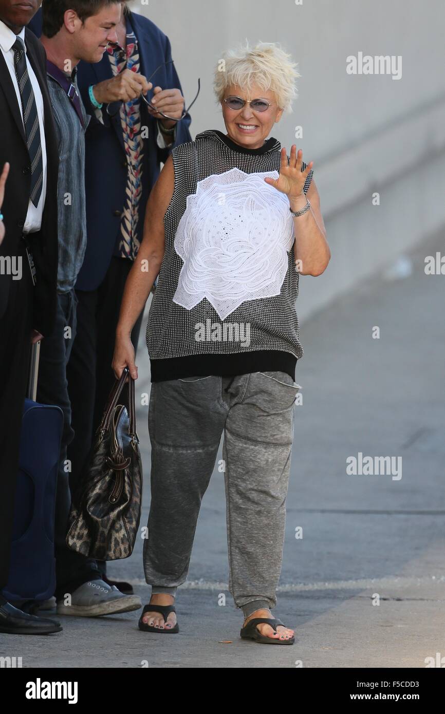 Roseanne Barr seen arriving at ABC studios for Jimmy Kimmel Live ...