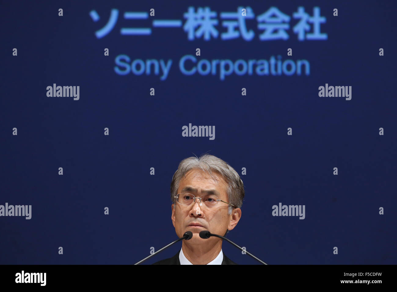 Tokyo, Japan. 29th Oct, 2015. Sony Corp. chief financial officer ...