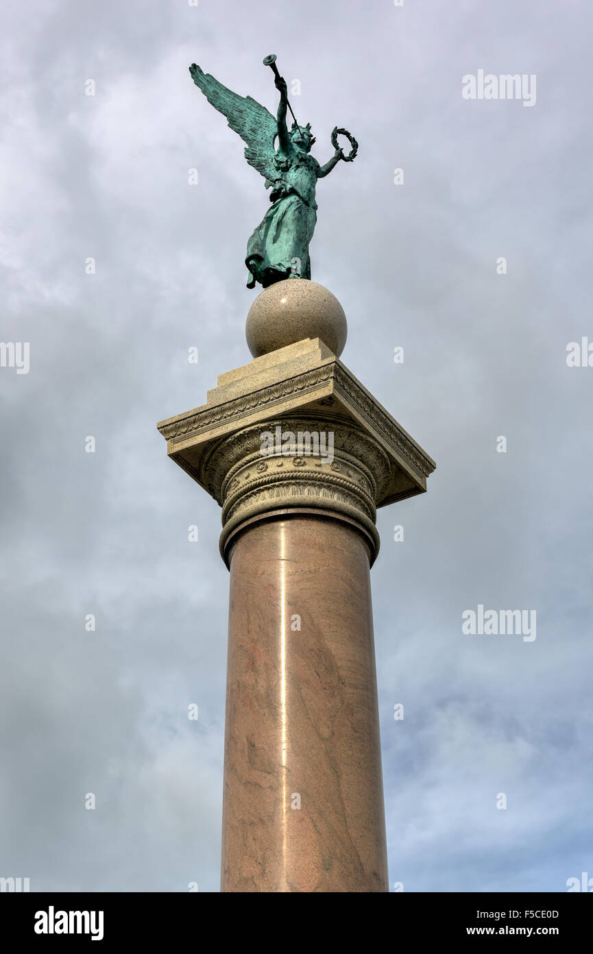 Battle Monument, a large doric column monument located on Trophy Point ...
