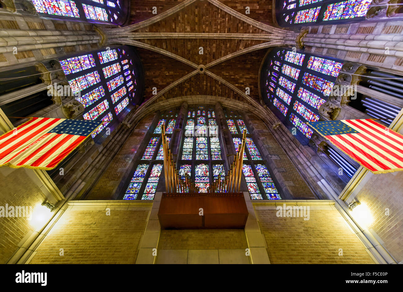 West Point, New York - September 26, 2015: West Point Cadet Chapel at ...