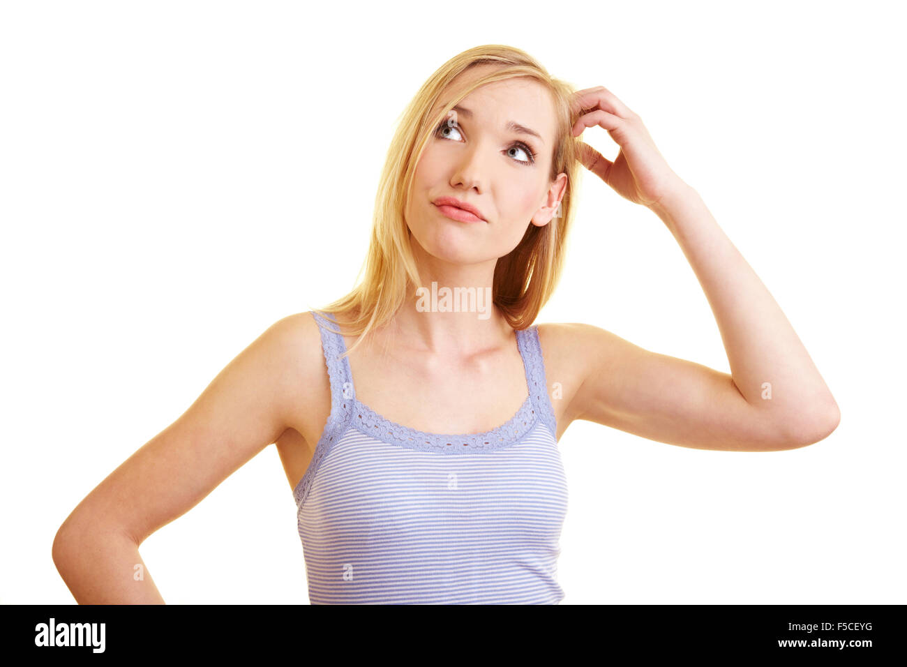 Itch scratching head hi-res stock photography and images - Alamy