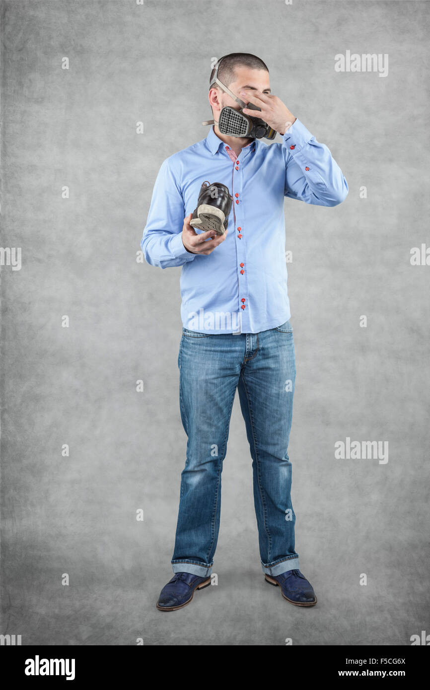 an incredible stench of the shoe Stock Photo - Alamy