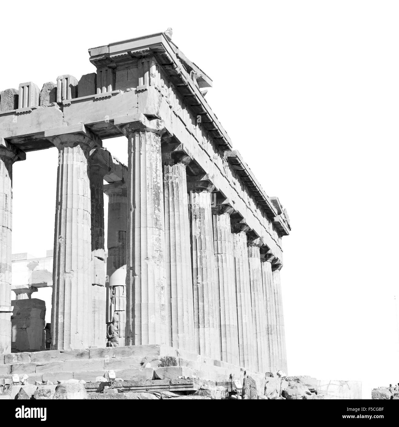 in greece the old architecture and historical place parthenon athens ...