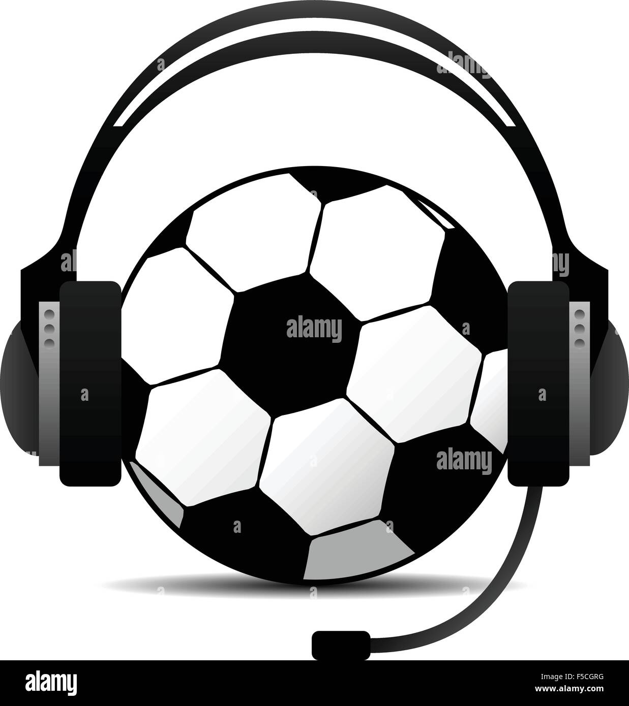 Football Soccer Podcast Vector Stock Vector Image & Art - Alamy