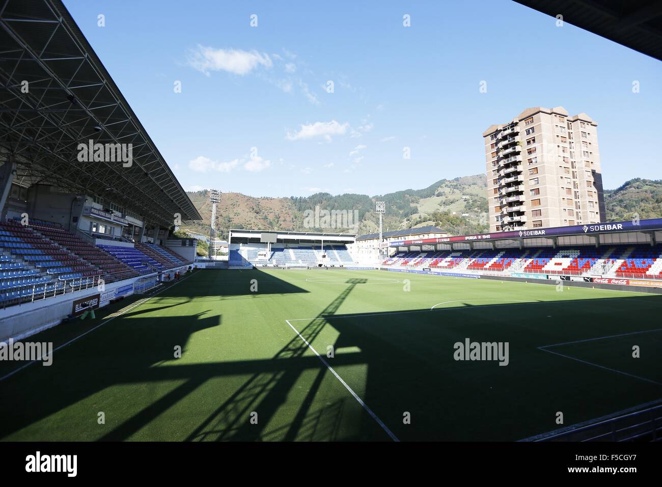 Eibar, Spain. 1st Nov, 2015. Estadio Municipal de Ipurua, General view ...