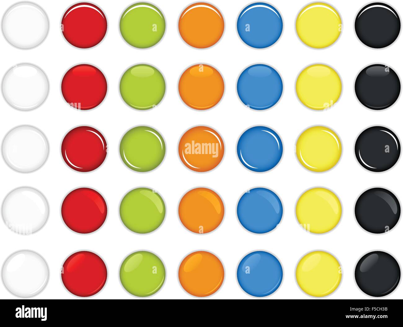 Colorful Glossy Button Vector Stock Vector Image & Art - Alamy