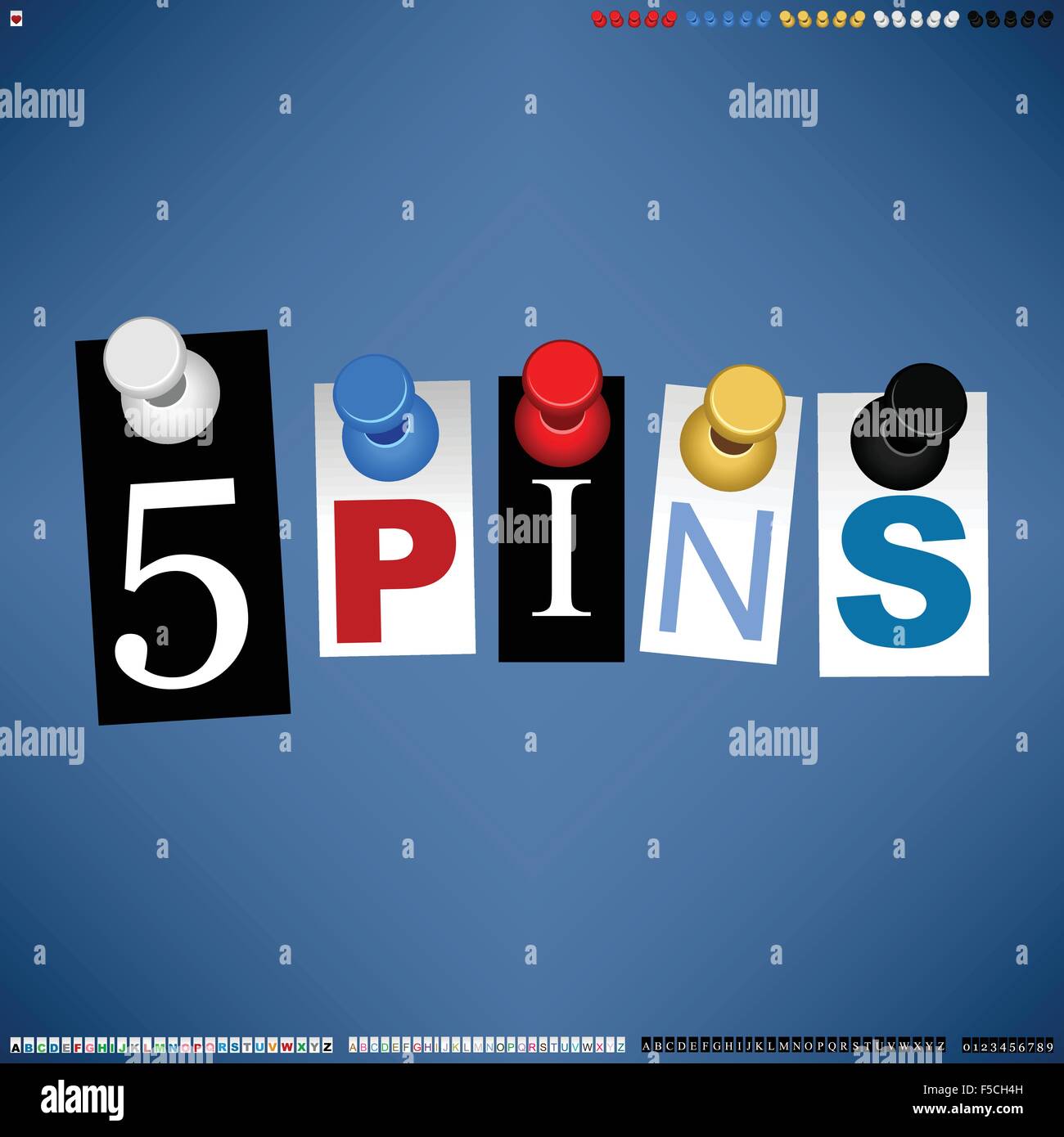 Stick pins Stock Vector Images - Alamy