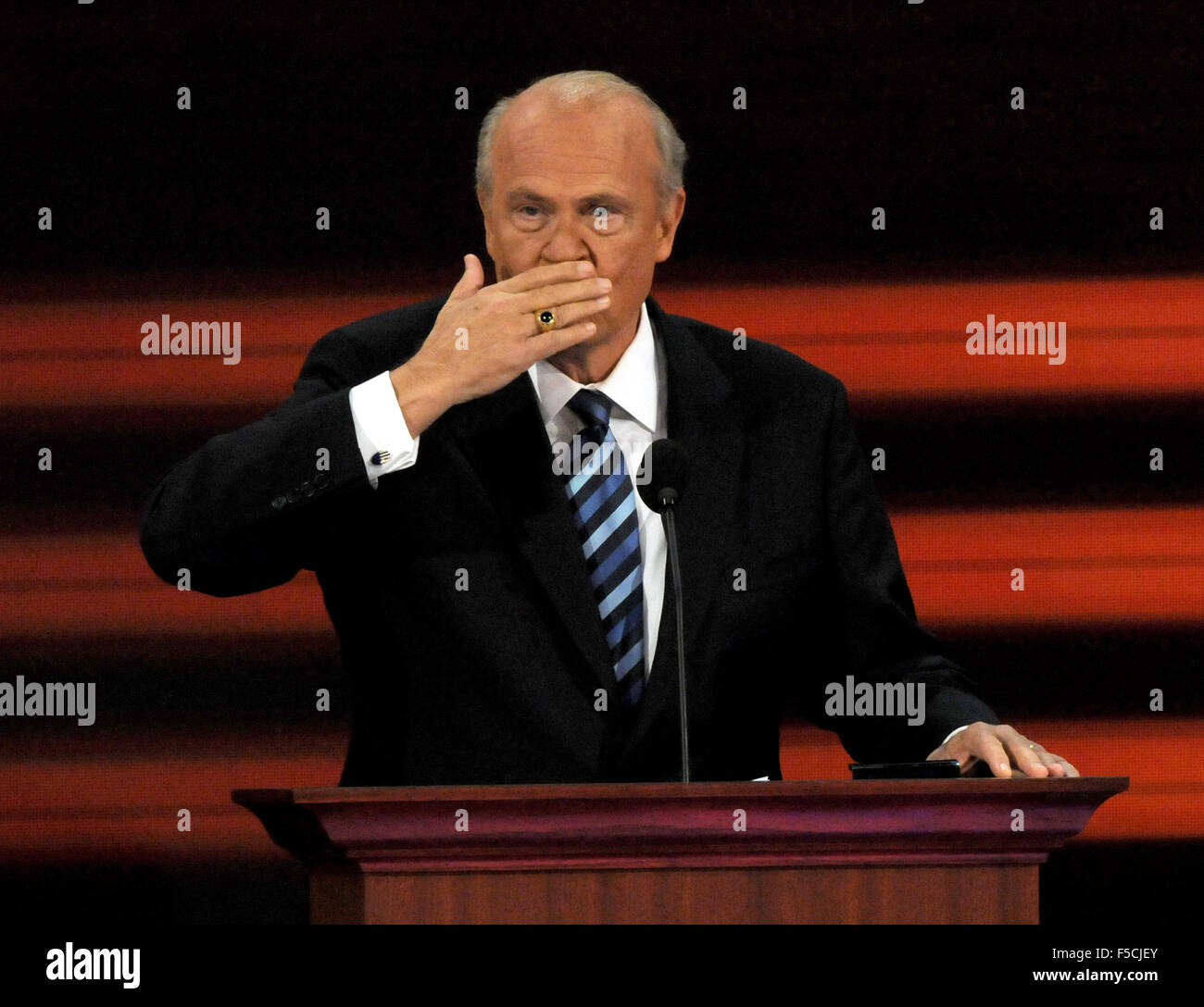 In this file photo, former United States Senator Fred Thompson ...
