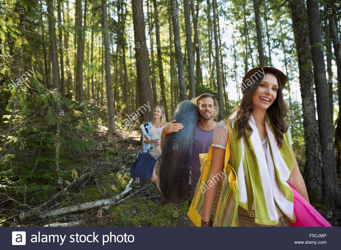 Man carrying raft hi-res stock photography and images - Alamy