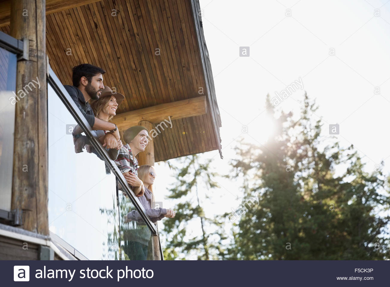 Cabin balcony hi-res stock photography and images - Alamy