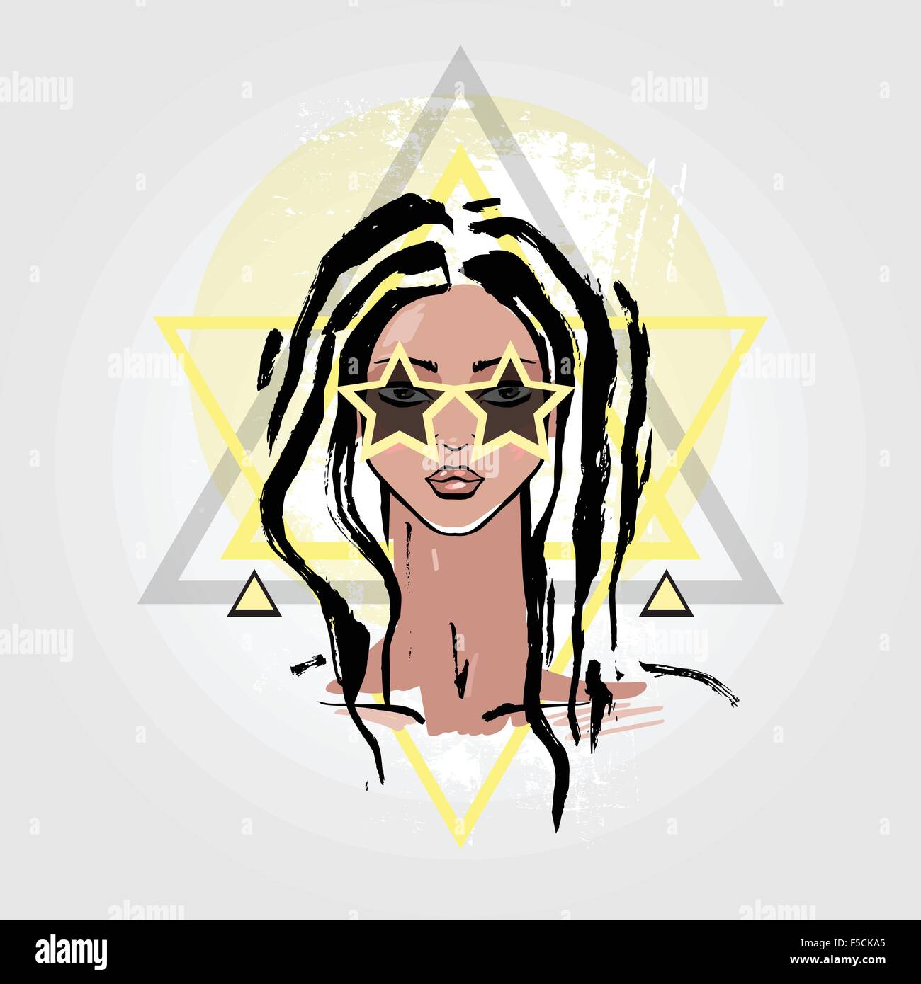 Portrait beautiful woman Stock Vector Images - Alamy