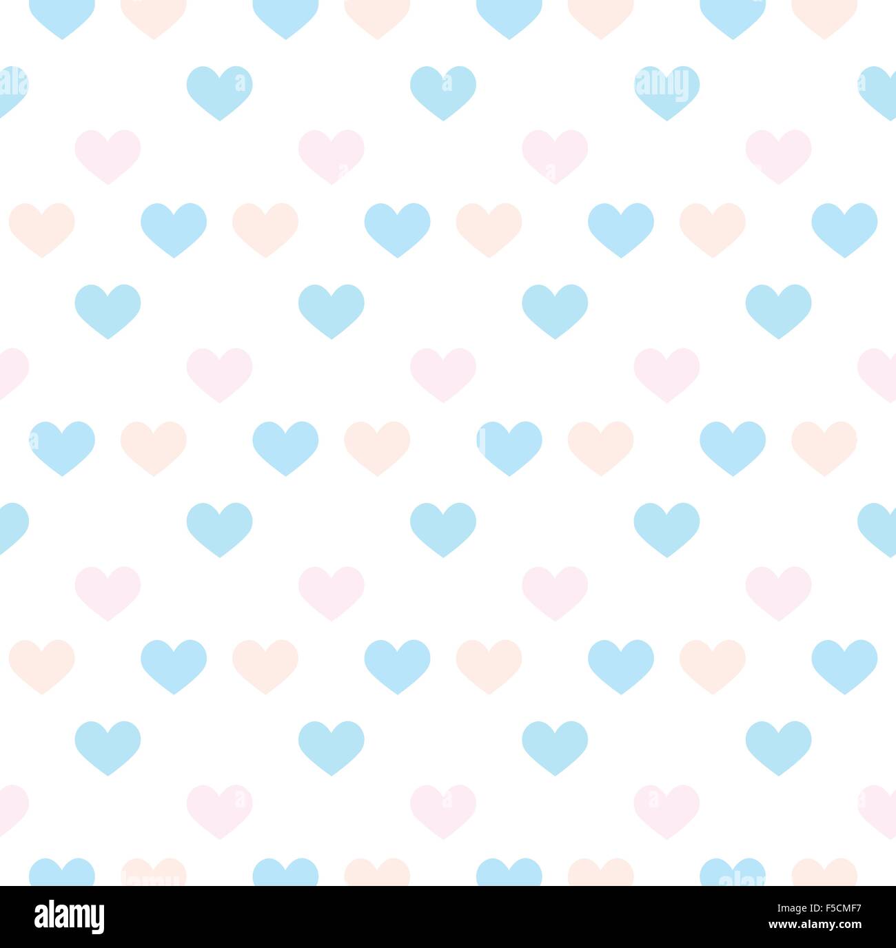 Romantic pattern with hearts. Vector illustration. Background Stock ...