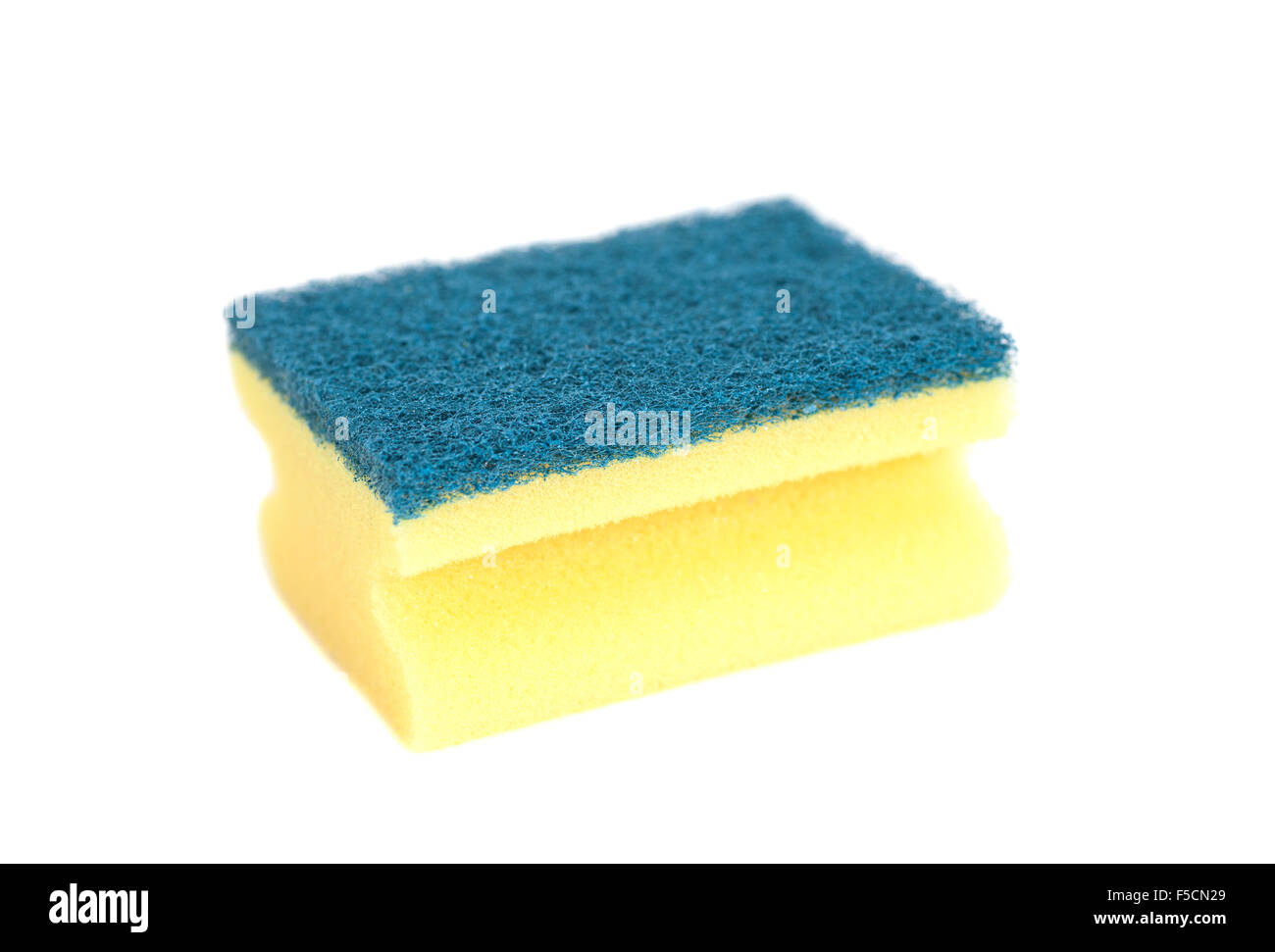 Kitchen sponge isolated on white background Stock Photo - Alamy