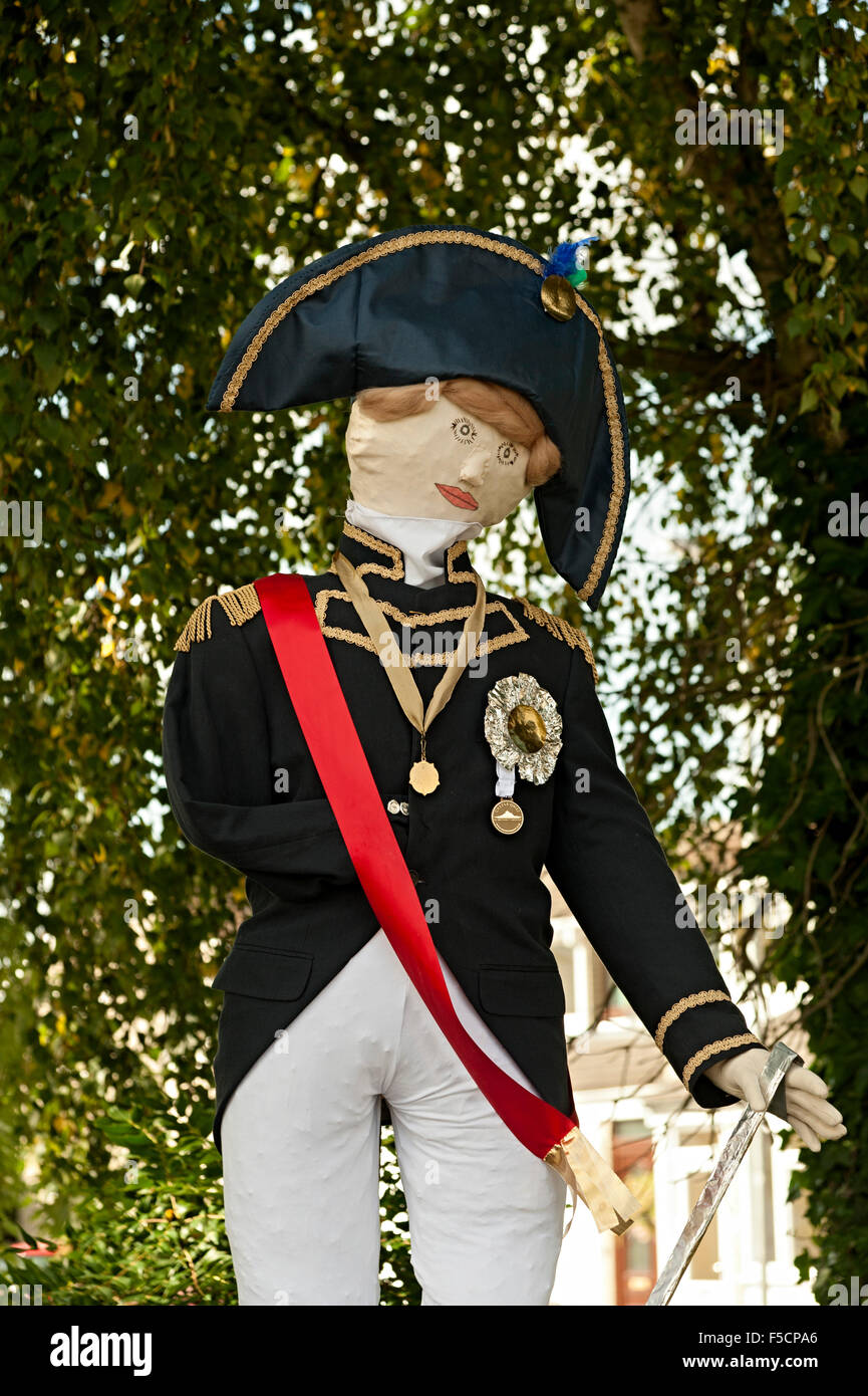 Pattingham scarecrow festival Staffordshire 2015 napoleon bonepart ...
