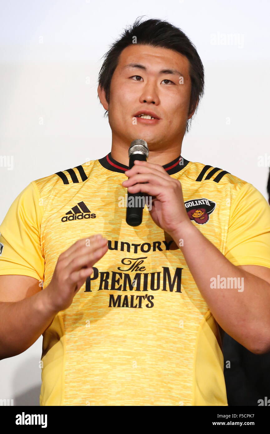 Tokyo, Japan. 2nd Nov, 2015. Shinya Makabe (Sungoliath) Rugby : Japan ...