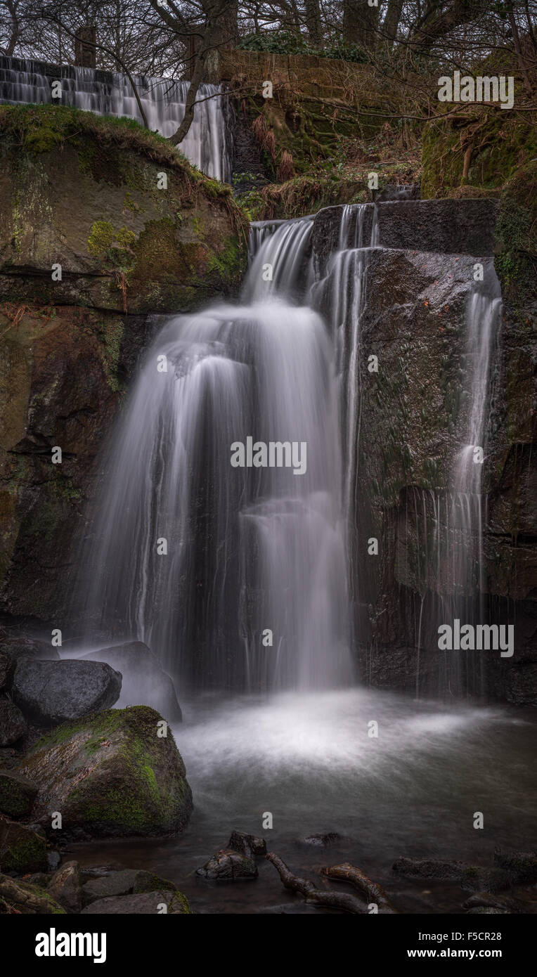 Lumsdale waterfalls, Matlock, Derbyshire Stock Photo - Alamy