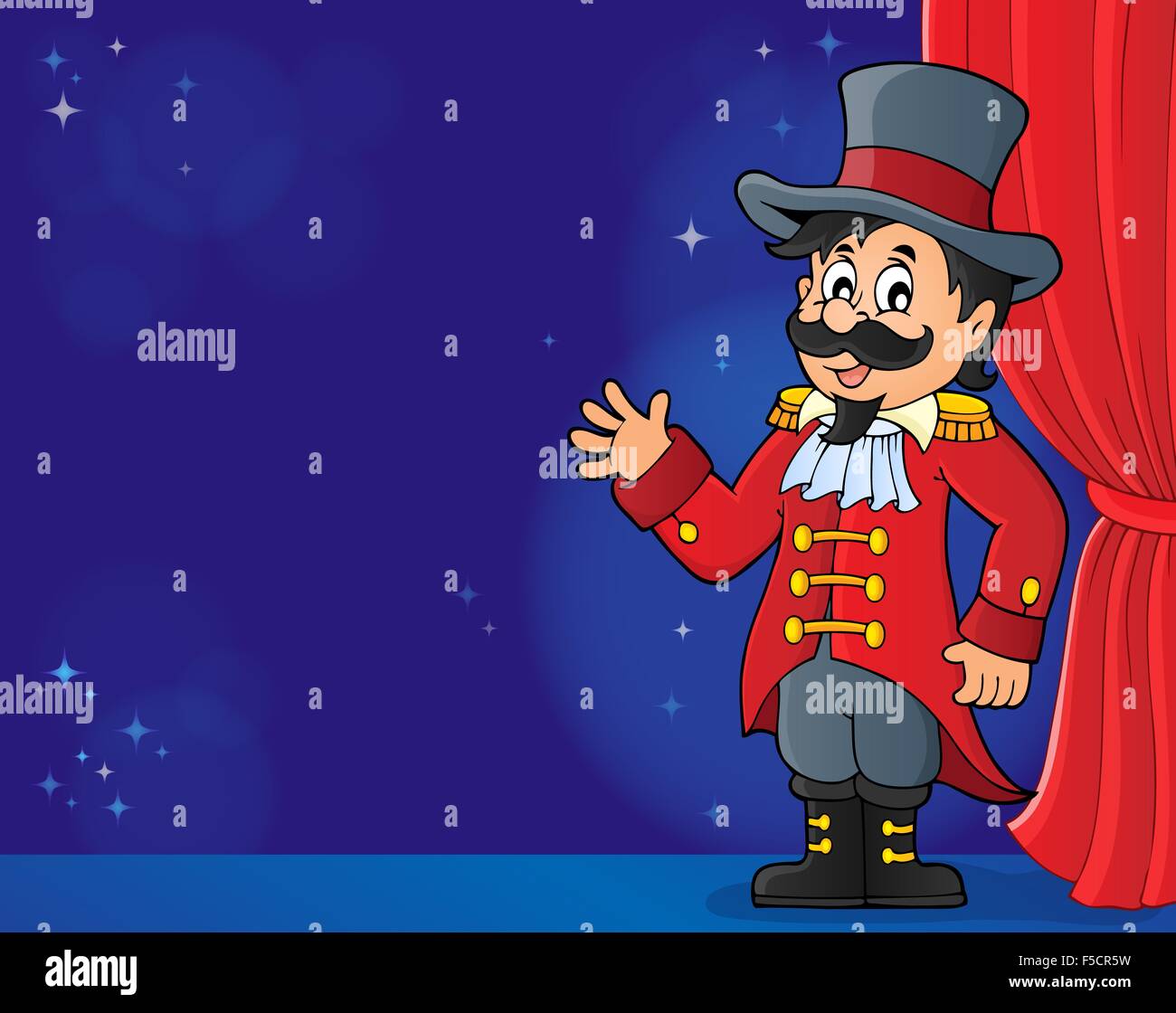 Circus ringmaster theme image 4 - picture illustration Stock Photo - Alamy