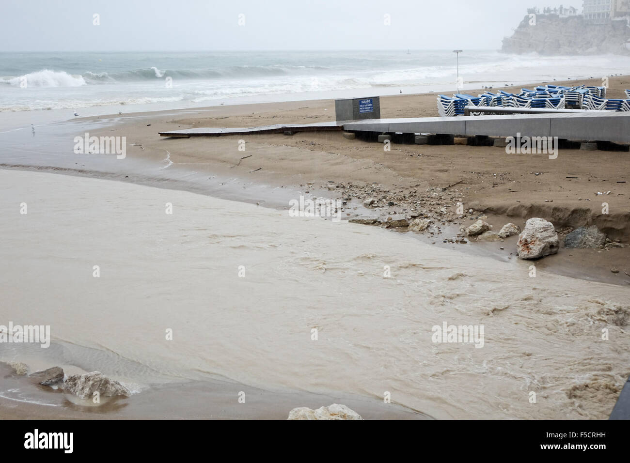 Benidorm,Spain. 2nd November, 2015.Heavy downpours caused local ...