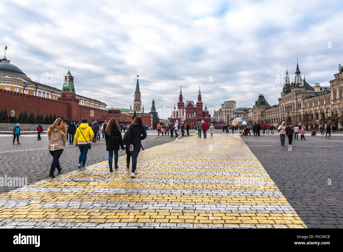 Moscow, Russia - October 14, 2015: Moscow Kremlin and Red Square ...